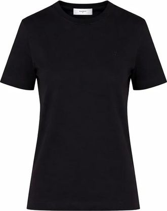 Beatrice .B Femme, Tops, Noir, Taille: 38 FR T-Shirt Avec Logo Brod&eacute;