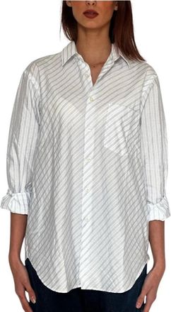 Roy Rogers Femme, Chemises, Blanc, Taille: 40 FR Camicia Gar&ccedil;on