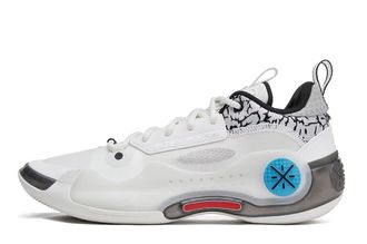 Li-Ning Way of Wade 10 Serie Black Flash Herren-Basketballschuhe Futter rutschfest Professionelle Sto&szlig;d&auml;mpfung Sneaker Sportschuhe Wei&szlig; Schwarz Blau EU 41 2/3