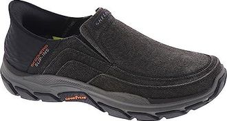 Skechers Mocassins &agrave; Enfiler Respected-Holmgren pour Homme, Noir, 7 US