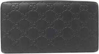 Gucci Portefeuille long (bi-pli) Pre-owned - Homme - Pre-owned - Noir - Taille: ONE Size