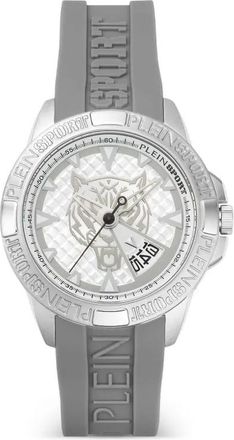 Plein Sport montre &agrave; motif tigre 44 mm - Blanc