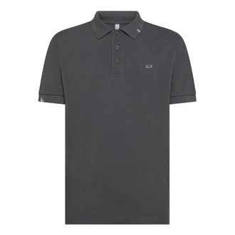 Sun 68 Vintage Polyester Polo Shirt - - Tops - Herren - Grau - M