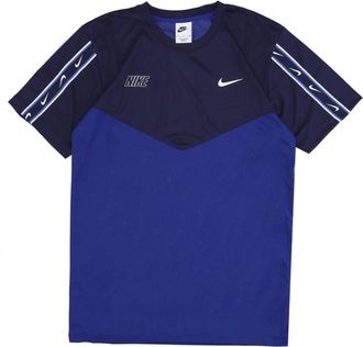 Nike Sportswear Repeat Tee Tiefblau/Schwarz/Wei&szlig; - - Sport - Herren - Blau - XL