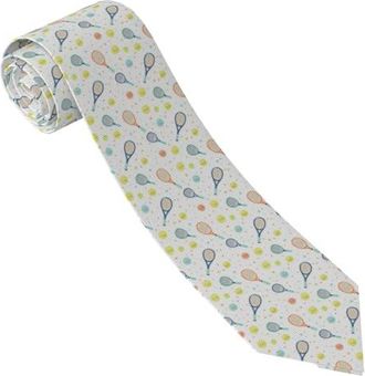 Generic Imprimé De Raquette De Tennis Mignon Cravate Doux Cravate Homme Élégante Cravates Hommes Pour Célébrations Mariages Affaires