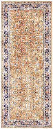 Elle Elle Decoration Keshan Maschad Orientalischer Teppich - Kurzflor Vintage-Look Orientalisch Orient Klassischer Orientteppich f&uuml;r Wohnzimmer Esszimmer F