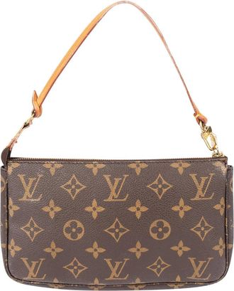 Louis Vuitton Crossbody Bags - Louis Vuitton Canvas Monogram Pochette Accessoire - Gr. unisize - in Braun - für Damen
