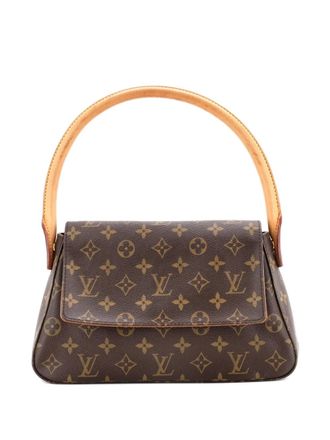 Louis Vuitton Looping Handbag Monogram Canvas Mini satchel - Braun