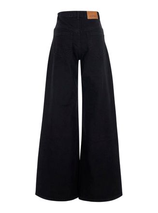 Isabel Marant Womens Jeans Lemony-Gz Black Tech Fabric