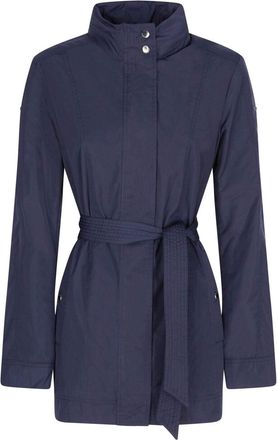 Geox Womens W ANNYA Long Jacket, Navy Blazer, 48