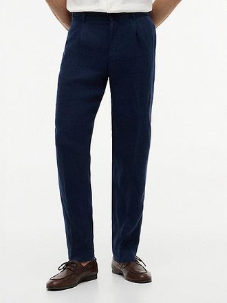 Tommy Hilfiger Pantalon Smart Casual en pur lin d&eacute;lav&eacute;