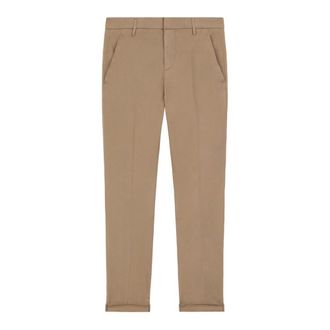Dondup Slim Fit Baumwoll Chinos - - Trousers - Herren - Braun - W34