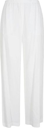 Max Mara Femme, Pantalons, Blanc, Taille: 36 FR Wide Pantalons