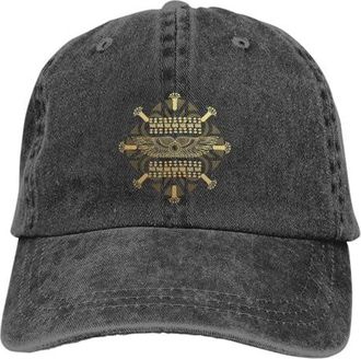 Generic Casquette de baseball lav&eacute;e pour homme - Symboles &eacute;gyptiens - Casquette snapback - Chapeau de papa - &Eacute;gypte ancienne - Chapeaux de golf &eacute;gyptiens - Ca