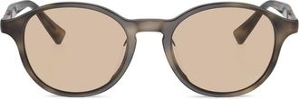Brunello Cucinelli lunettes de vue &agrave; monture ronde - Marron