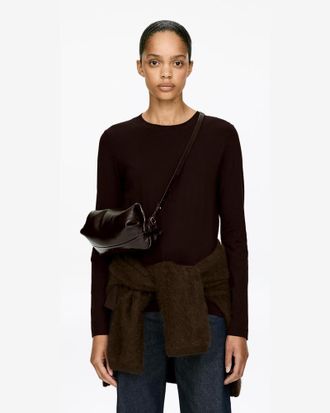 Arket IRIS Charakteristisches Langarm-T-Shirt -Braun