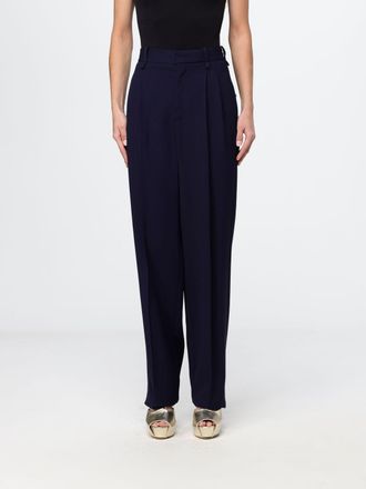 Elisabetta Franchi Pantalon de tailleur large en cr&ecirc;pe &agrave; taille mi-haute
