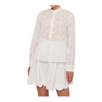 Genny Femme, Blouses et Chemises, Blanc, Taille: 36 FR Chemises