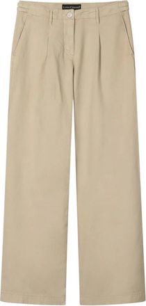 Luisa Cerano Femme, Pantalons, Beige, Taille: 42 FR Chino Jambes Larges Aspect Jean