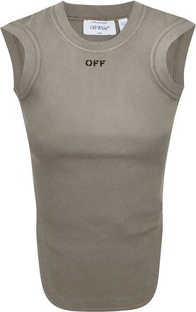 Off-white Femme, Tops, Gris, Taille: 36 FR Stamp Rib Kat Top