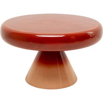 Kare Design Design Beistelltisch RICI Colore, Rot, 60cm Durchmesser, Couchtisch, Ablage, Wohnzimmertisch, Stahlgestell, Rund