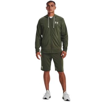 Under Armour Rival Hoodie mit durchgehendem Rei&szlig;verschluss f&uuml;r Herren, Lang&auml;rmlig (Gr&uuml;n)