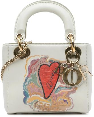 Dior Hobo Bags - DiorAmour Niki De Saint Phalle Mini Calfskin Lady - Gr. unisize - in Wei&szlig; - f&uuml;r Damen