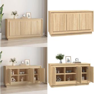 vidaXL Vidaxl - Buffet chêne sonoma 102x35x55 cm bois dingénierie - Buffet - Commode - Meuble De Rangement - Mobilier - Cuisine - Home & Living