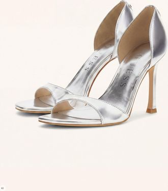 Guess Riemchensandalen Kalico silber