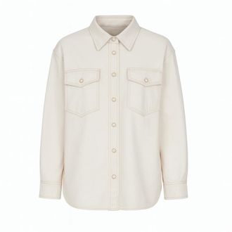 A Gold E Femme, Blouses et Chemises, Blanc, Taille: 36 FR Lotta Shirt