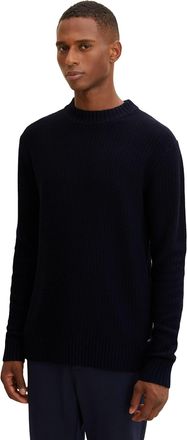 Tom Tailor Herren Strickpullover mit Wolle 1033526, 10668 - Sky Captain Blue, XXL