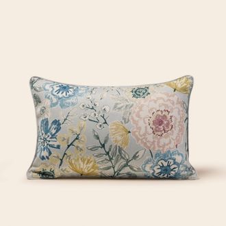 Madura Housse De Coussin Florabel Bleut&eacute; et multicolore - MULTICOLORE