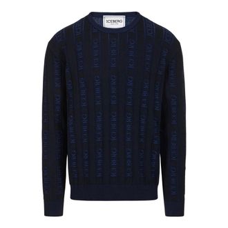 Iceberg Homme, Pulls, Bleu, Taille: M Pull ras du cou