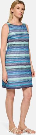 Betty Barclay Etuikleid BETTY BARCLAY Damen ohne Arm, Damen, Gr. 42, Normalgr&ouml;&szlig;en, bunt (blau, gr&uuml;n), Obermaterial: 96% Polyester, 3% Polyester, 1% Polyamid. Futter