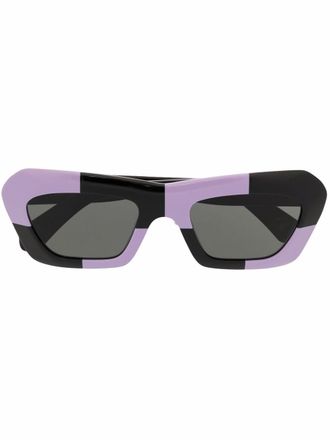 Retro Superfuture Zenya Cat-Eye-Sonnenbrille - Schwarz