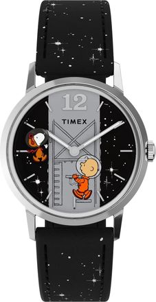 Timex Uhren - Mechanische Handaufzug-Uhr Timex X Peanuts Marlin - Gr. unisize - in Schwarz - für Damen