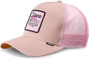 Djinns DNC Pool (cr&egrave;me/rose) - Casquette trucker en maille, Cr&egrave;me/rose, taille unique