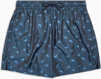 Emporio Armani Herren MID Boxer Badehose, EAGL ARM.BLU/Captain, M