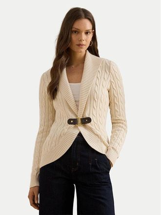 Lauren Ralph Lauren Strickjacke 200P03473003 Beige Regular Fit