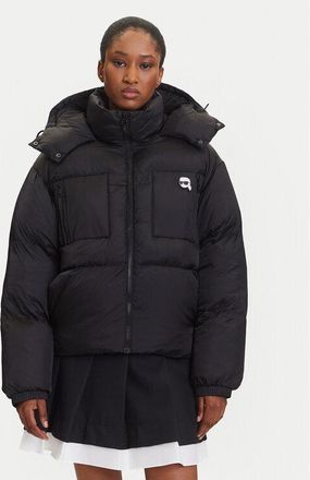 Karl Lagerfeld Winterjacke A3W15020 Schwarz Regular Fit