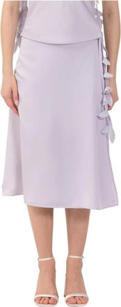 Kocca Femme, Jupes, Violet, Taille: 44 FR Jupe ajust&eacute;e &eacute;l&eacute;gante