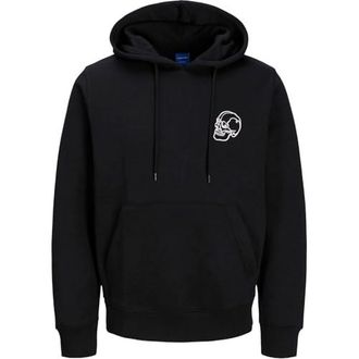 Jack & Jones Jorbradley Frank Stmaw24 Sweat &agrave; Capuche Sweatshirt, Noir, L Homme