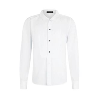 Roberto Cavalli Diplomatenkragen Plastron Hemd - - Shirts - Herren - Wei&szlig; - S