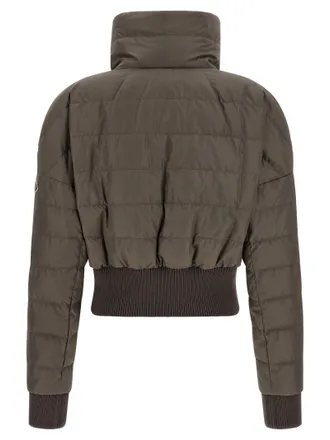 Rick Owens Cropped Quilted Goose Down Down Jacket - Taupe