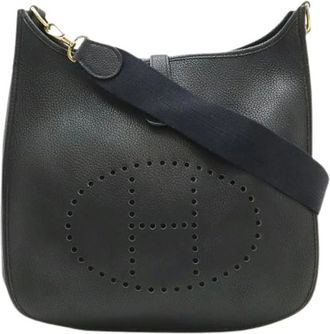 Herm&egrave;s Sac bandouli&egrave;re vintage doccasion - Femme - Pre-owned - Noir - Taille: ONE Size