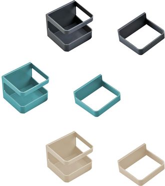 NUOBESTY LOLIPPYY 3 St&uuml;ck Wandmontierter Schirmhalter ohne Bohren aus Langlebigem Kunststoff Platzsparender Regenschirm Organizer f&uuml;r Wand T&uuml;r und Ecke Vielsei