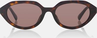 Gucci Ovale Sonnenbrille Double G