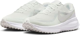 Nike Laufschuh NIKE Revolution 8, Damen, Gr. 37,5, wei&szlig; (sanftes wei&szlig;, metallic silber, barely gr&uuml;n), Synthetik, Textil, Schuhe Laufschuh, Topseller