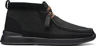 Clarks Race Lite Wally Bottes en nubuck Noir, Noir, 42.5 EU