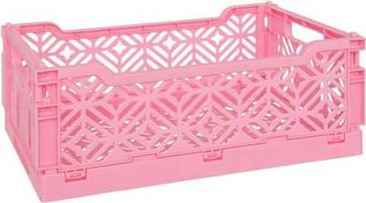 Atmosphera Atmosphera - Cagette Pliante arry Rose 31x20x11,5cm